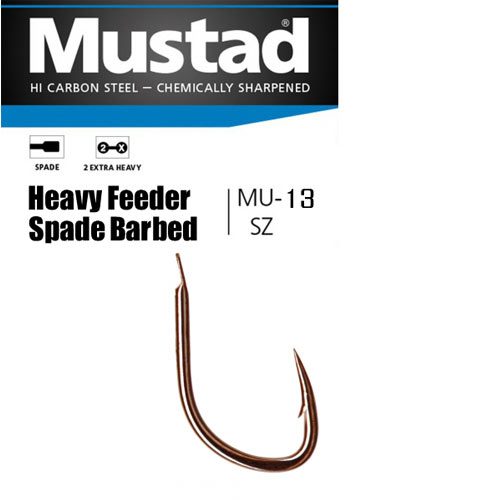 MUSTAD MU13-60331NP-BR Ultra NP HEAVY FEEDER Spade Barbed