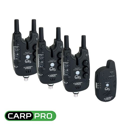 Carp Pro Q5 Bite Alarm Set 3+1