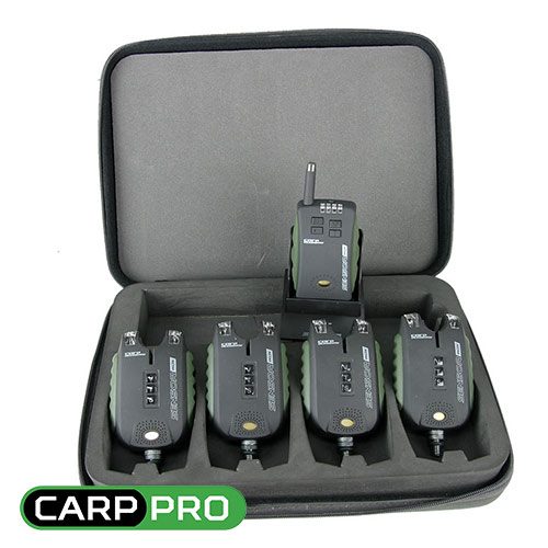 Carp Pro Sensor Bite Alarm Set WDX 4+1