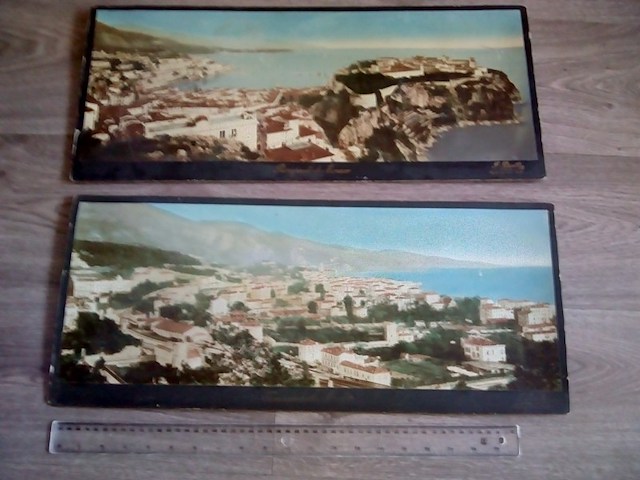Dve zidne velike kartonke Monaco i Menton