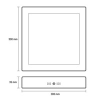 LED PANEL 24W KOCKA 6500K