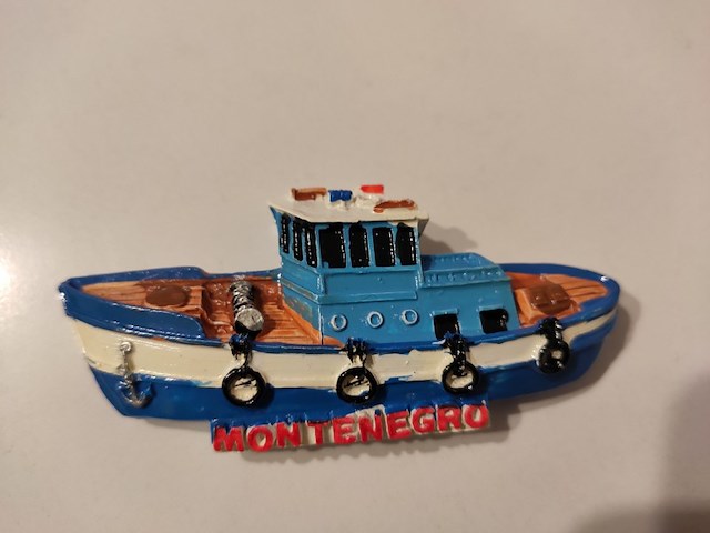 Magnet za frižider ribarski brod Crna Gora