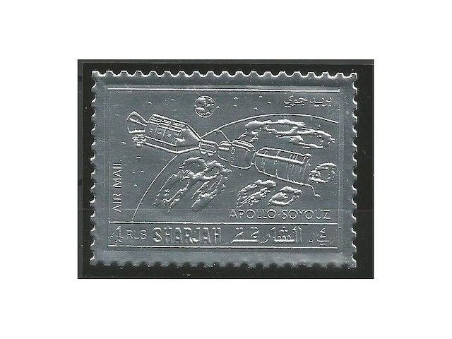 Sarjah,Program Apolo-Sojuz 1972.,silver,čisto