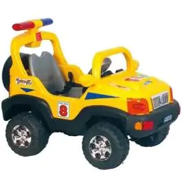 Džip-automobil jednosed na akumulator-baterije za decu 201 ŽUTI