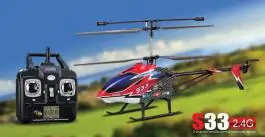 Helikopter na daljinsko upravljanje S33 SYMA crveni