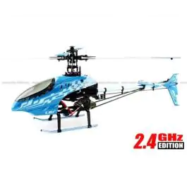 Helikopter na daljinsko upravljanje Honey Bee King3, 6ch, 2.4GHz plavi E-SKY