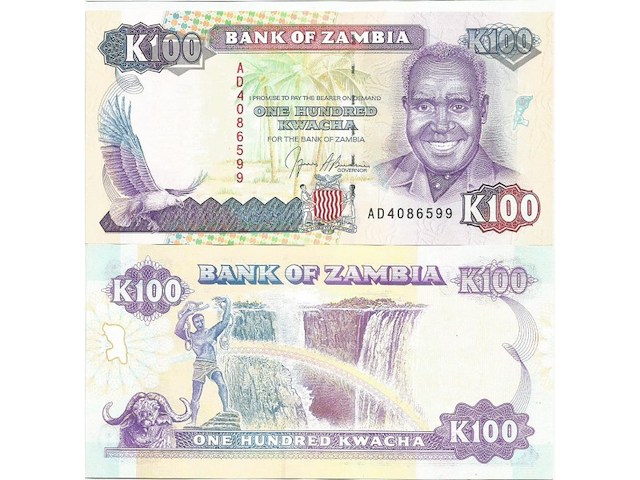 Zambia 100 kwacha 1991. UNC