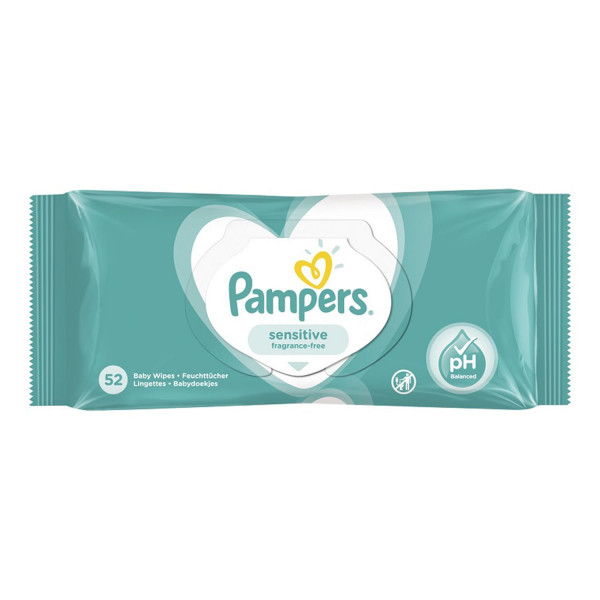 Pampers baby vlažne maramice sensitive 52kom