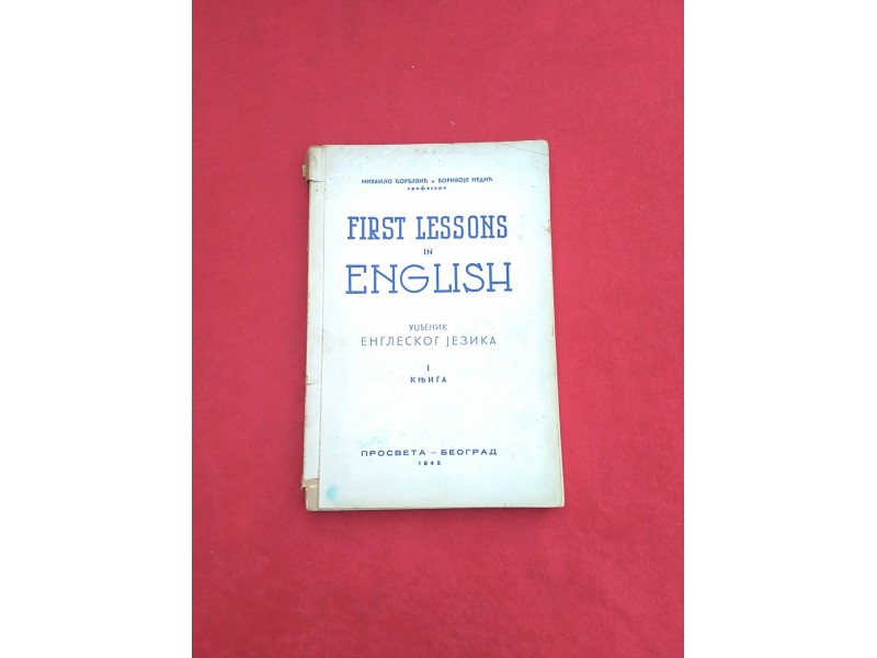 First lessons in English iz 1945 god .