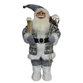 Deda Mraz sivi sa skijama i džakom 60 cm
Deda Mraz sivi sa skijama i džakom 60 cm