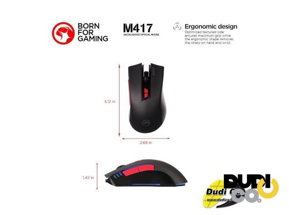 Marvo Gejmerski miš 2400dpi M417 + Gejmerska podloga za miš G1