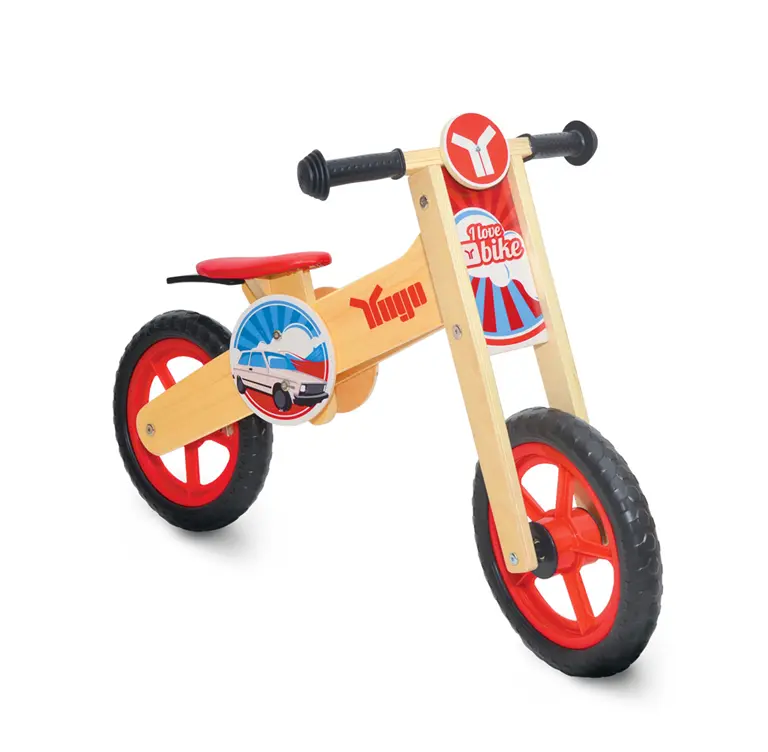 Yugo drveni balans bicikl - crveni (035409)