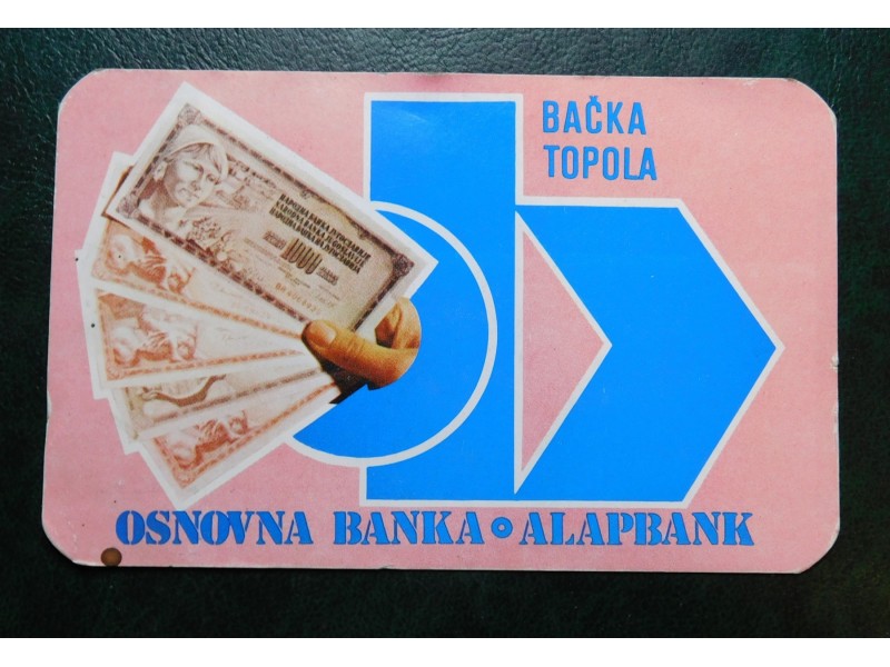 Osnovna banka Alapbank - dzepni kalendar