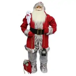 Deda Mraz crveni sa fenjerom 150 cm