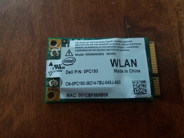 Wireless kartica WM3945ABG , skinuta sa Fujitsu H700