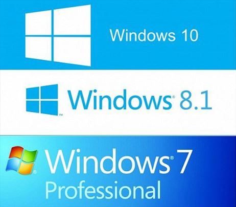 Windows 7 8 10 3u1 70verzija+ključ na USB džaba ci