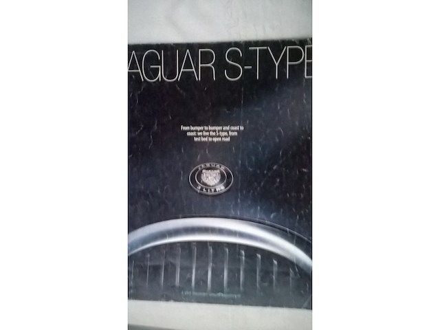 Prospekt Jaguar S type , 50 str. eng