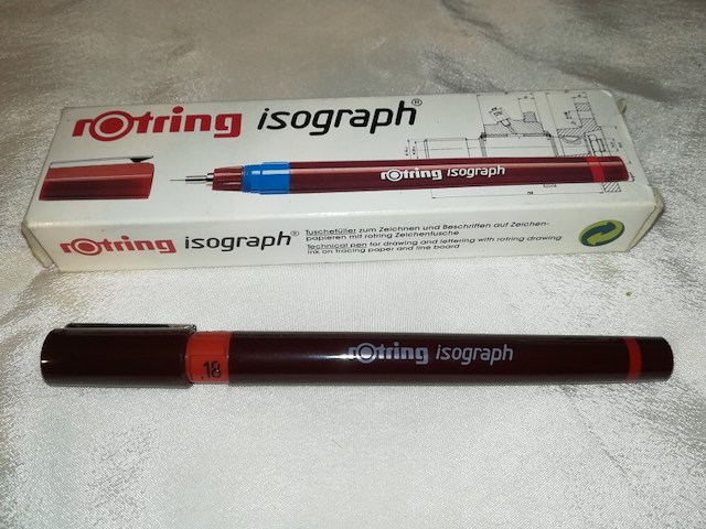 Rotring isograph 0.18mm  NOVO