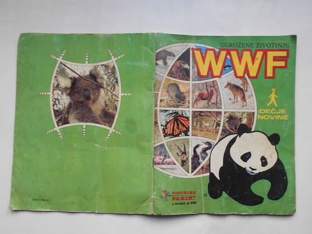 Ugrožene životinje, WWF dečje novine panini
