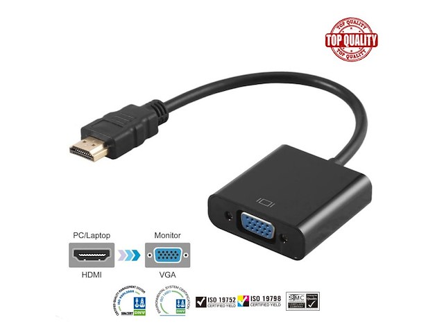 HDMI na VGA adapter - HDMI u VGA - NOVO