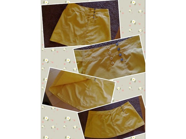 nova suknja tamnije lepe žute boje...taxsas,moderna