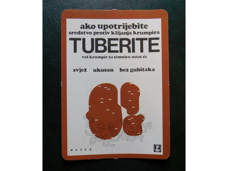 Džepni kalendar - Tuberite - Pliva