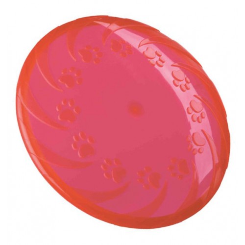 Frizbi od termoplastične gume 22 cm crvena
