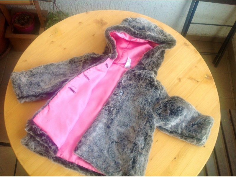 Slatka medena jaknica sa roze postavom NOVO 18m