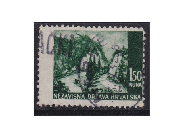 Hrvatska NDH 1941 Redovna sa greskom ponistena