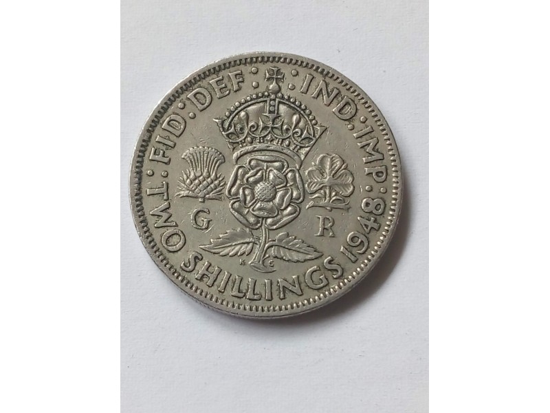 Two Shillings 1948.godine - Engleska -
