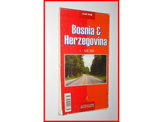 Bosna i Hercegovina auto - karta