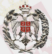 SRPSKA KOKARDA-BELA