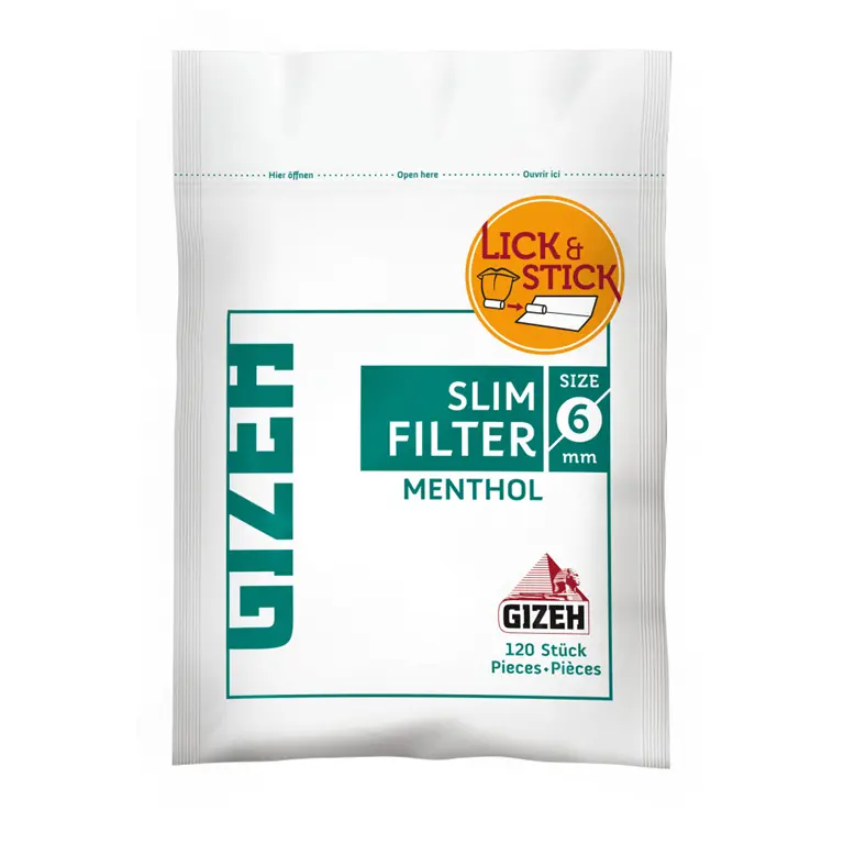 Gizeh GIZEH FILTER - SLIM FILTER MENTHOL (5012)