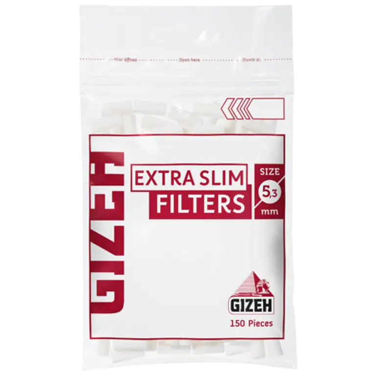 Gizeh
GIZEH FILTER - EXTRA SLIM FILTER 150KOM (5006)