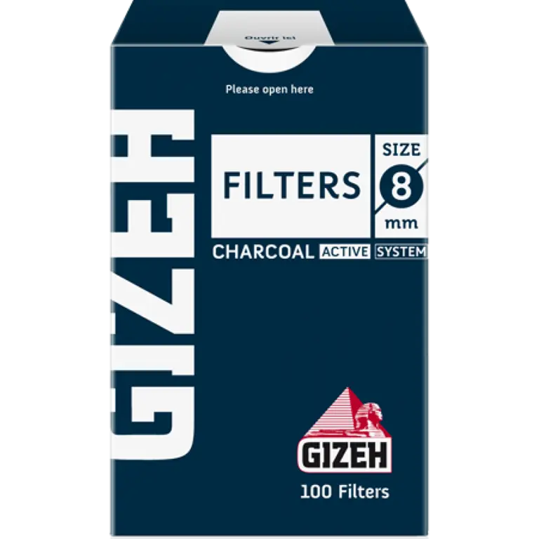 Gizeh GIZEH FILTER - FILTER TIPS CHARCOAL 100 KOM (5004)
