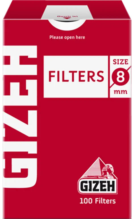 Gizeh
GIZEH FILTER - REGULAR FILTER 100KOM - 8MM (5003)