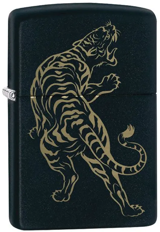 Zippo Zippo upaljač - Tiger design, black matte (29924)