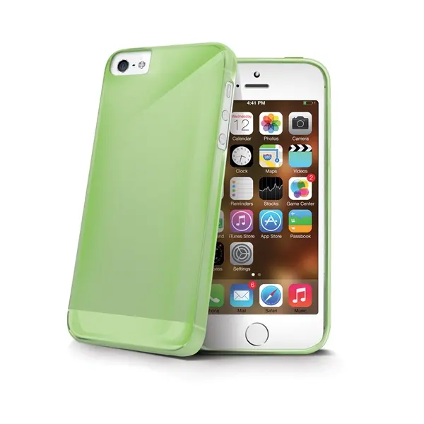 Celly CELLY TPU futrola za IPHONE 5 zelena (GELSKIN185GR)