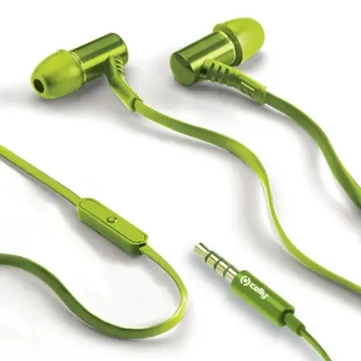 Celly CELLY Stereo slušalice sa mikrofonom zelene (BSIDE35G)