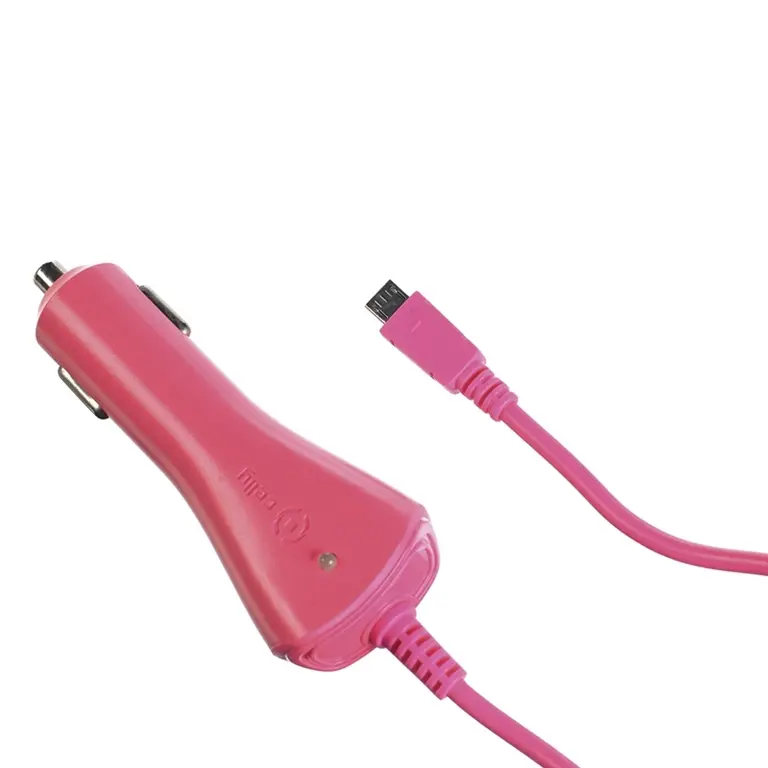 Celly CELLY Auto punjač micro usb pink (CCMICROP)