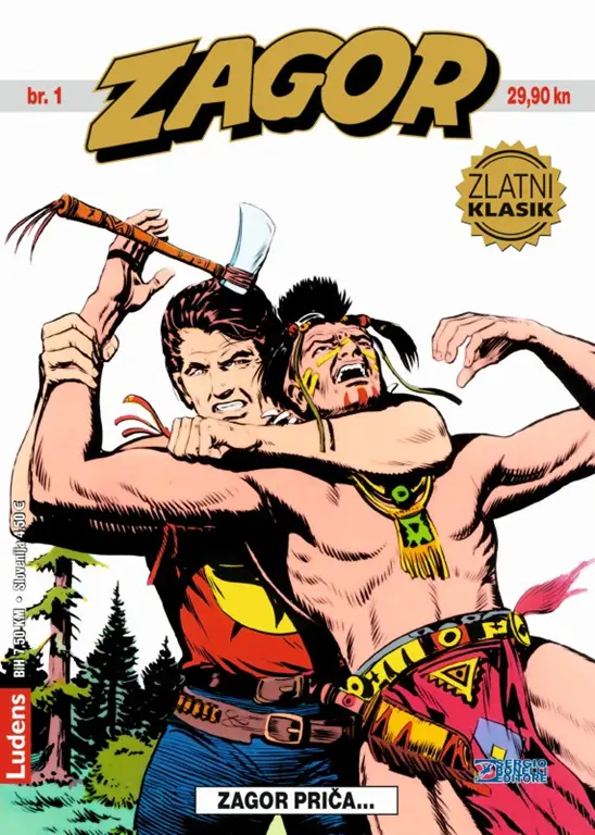 Ludens ZAGOR ZLATNI KLASIK 1: ZAGOR PRIČA... (KORICA B)