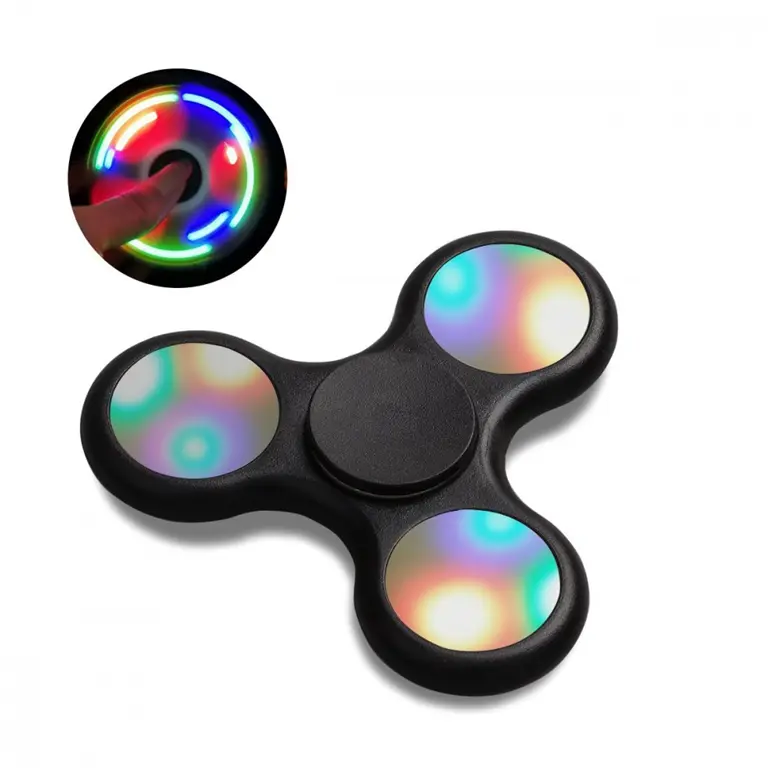 FIDGET SPINNER LED CRNI