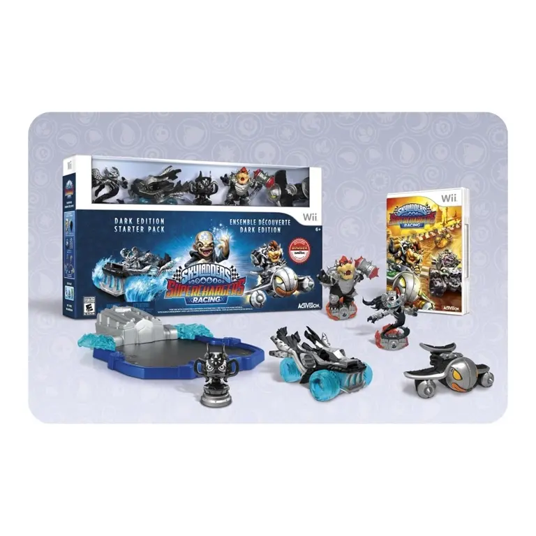 SkyLanders Wii Skylanders SuperChargers Starter Pack Dark Edition (87568EG)