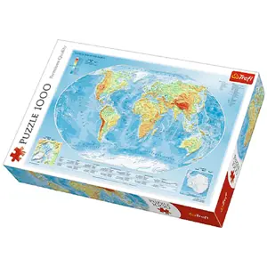 Trefl Trefl puzzle 1000 delova - Physical map of the world (10463)
