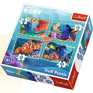 Trefl Trefl puzzle 4u1 - Underwater fun/ Finding Dory (34259)