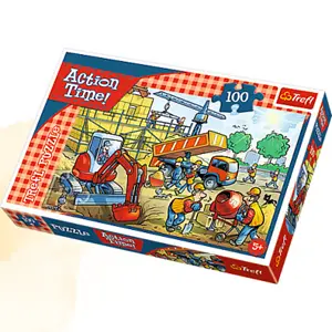 Trefl Trefl puzzle 100 - Action time on building site (16263)