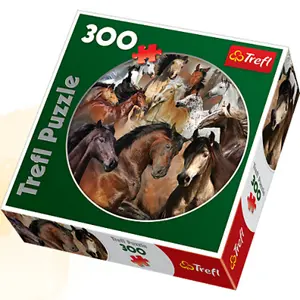 Trefl Trefl puzzle 300 okrugle - Horses (39043)