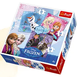 Trefl Trefl puzzle 3u1 - Frozen land heroes (34810)