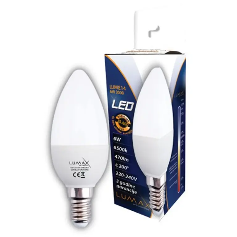 Lumax Lumax LED sijalica E14 6W 6500K