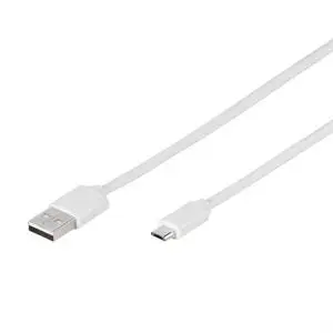 Vivanco Kabl USB 2.0 Vivanco AmicroB White 1m